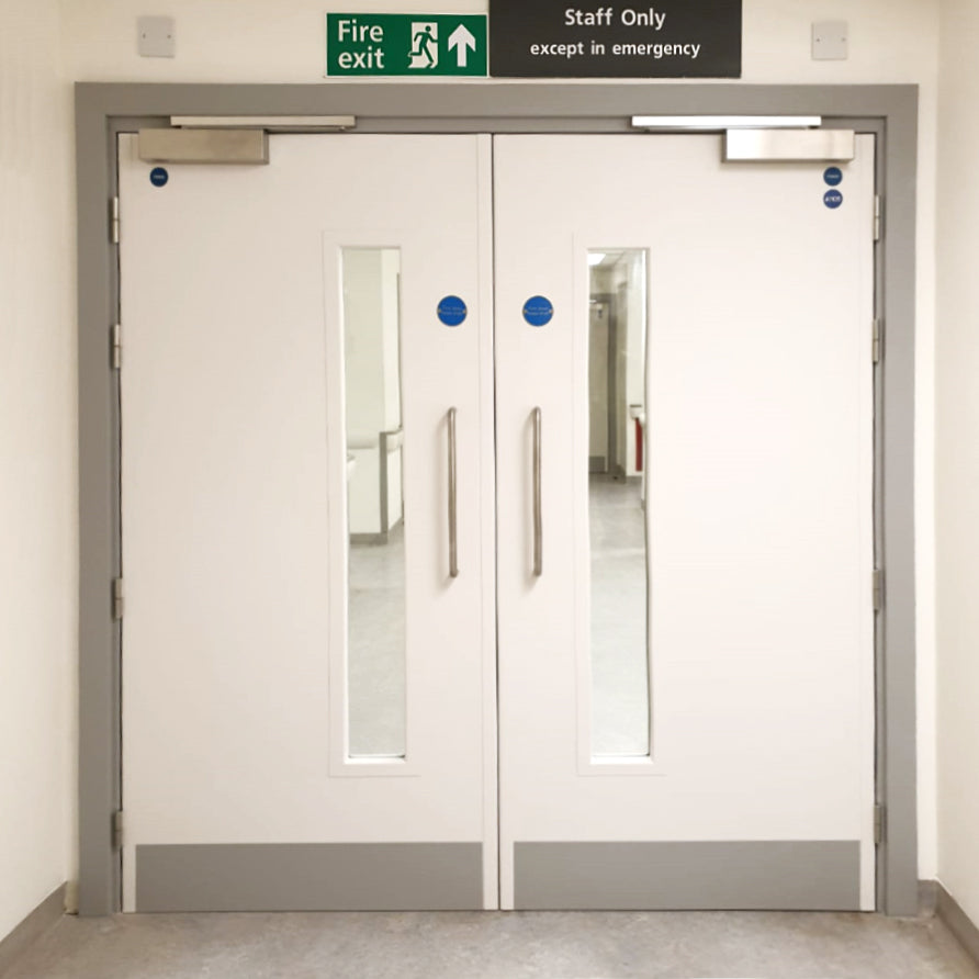 Prettywood Hospital Interior Room Exit Design Fire Rated Vision Panel ...