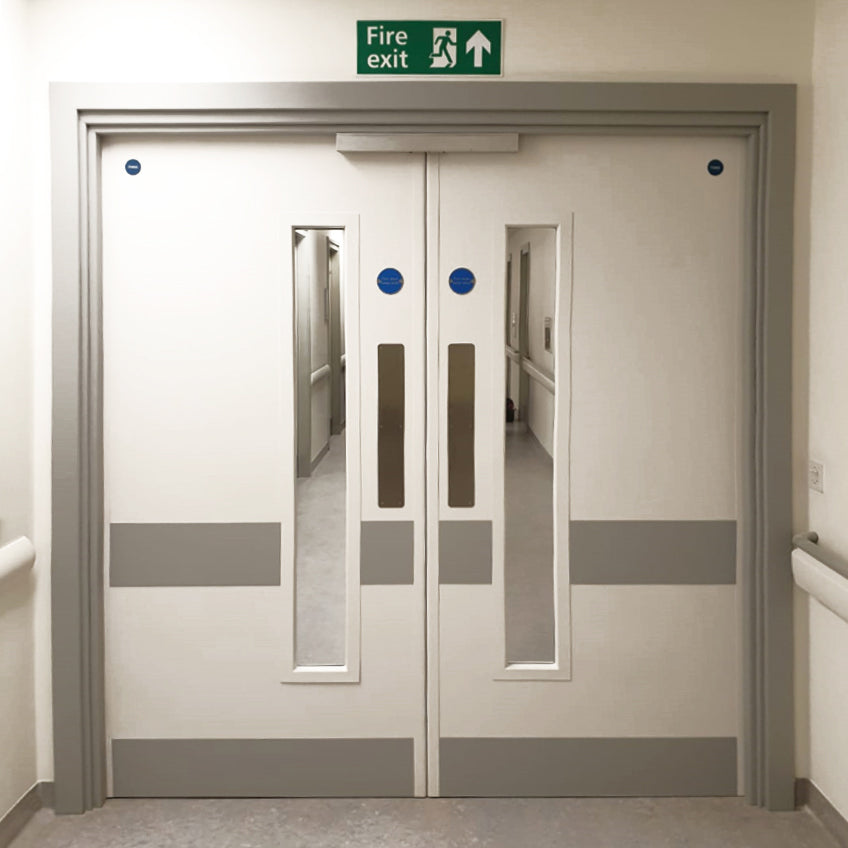 Prettywood Hospital Interior Room Exit Design Fire Rated Vision Panel ...